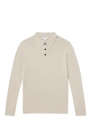 Sunspel Sea Island Cotton-jersey Polo Shirt - Neutrals