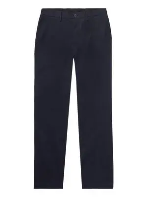 Sunspel Straight-leg Cotton-drill Trousers - Blue