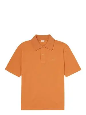 Loewe Slim-fit Logo-embroidered Cotton-piqué Polo Shirt - Orange