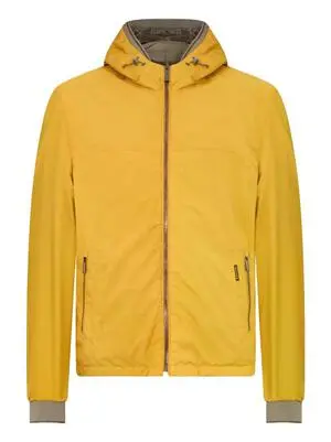 MOORER Stilos Hooded Zip Jacket Yellow