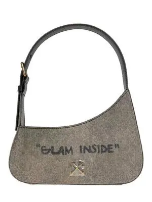 Off-White Jitney Quote Zipped Shoulder Bag - Neutrals