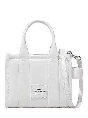 Marc Jacobs The Shiny Crinkle Micro Tote - White