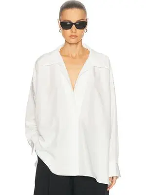 Norma Kamali Super Oversized Closed Top - Snow White