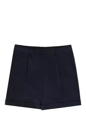 LARDINI Pleated Cuffed Trousers
