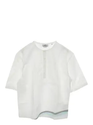 Hermès 2010s Henley-neck Shirt - White