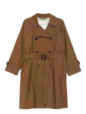 Max Mara Double-breasted Belted Coat - Brown