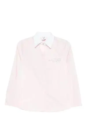 Casablanca Crystal-embellishment Shirt - Pink
