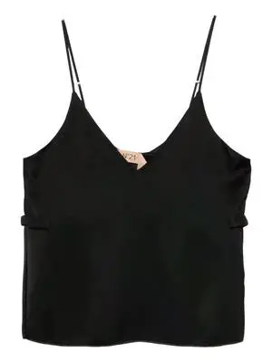 N°21 Spaghetti-strap Top - Black
