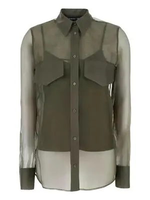 Federica Tosi Buttoned Pocket Shirt - Green