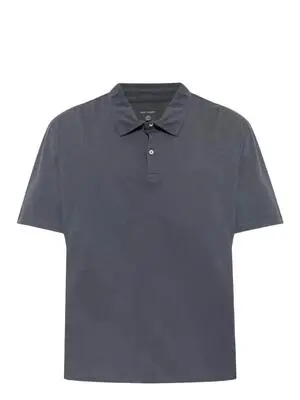 Officine Générale Bruno Button Polo Shirt - Black
