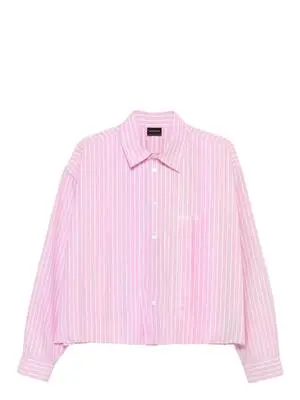Balenciaga Striped-pattern Shirt - Pink