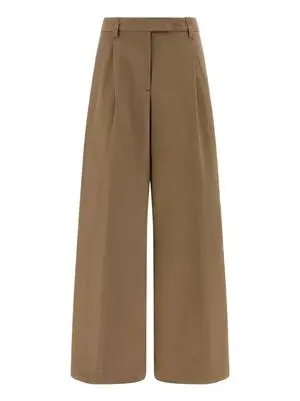 THELATEST Deva Pleated Trousers - Brown