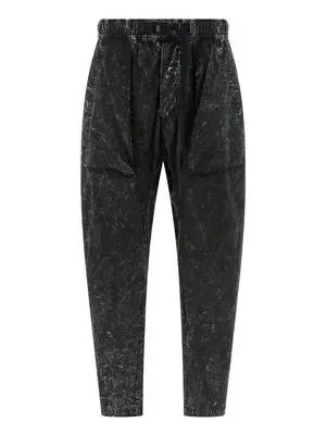 THOM KROM Marble-effect Trousers - Black