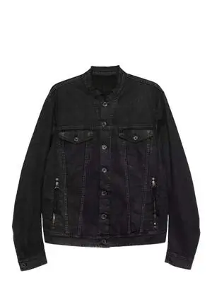 Masnada Buttoned Zipped Jacket - Black