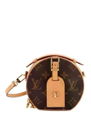 LOUIS VUITTON Mini Boite Chapeau Crossbody Bag Monogram Canvas - Brown