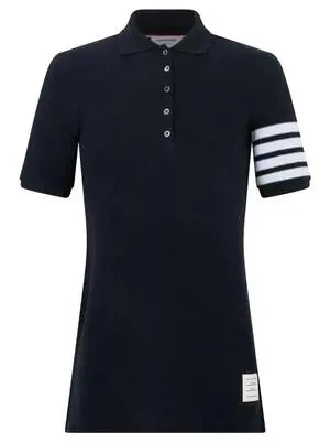 Thom Browne Textured Piqué Polo Dress - Blue