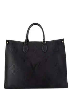 LOUIS VUITTON Onthego Monogram Empreinte Giant Gm Tote Bag - Black