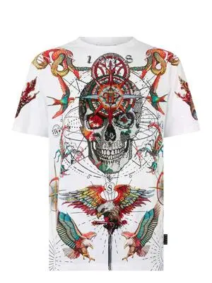 Philipp Plein Printed-detail T-shirt - White