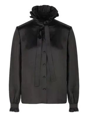 GUCCI Bow-Detail Silk Shirt