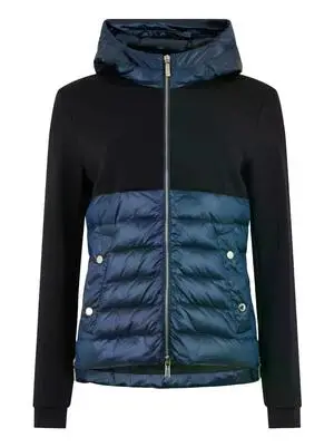 MOORER Quilted Hooded Jacket - Black