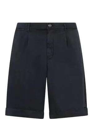 MOORER Turn-up Trousers - Blue