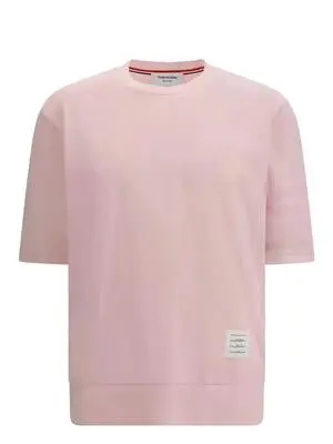 Thom Browne Stripe-detail T-shirt - Pink