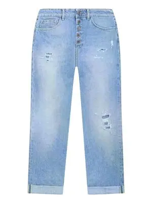 DONDUP Buttoned Jeans With Belt Loops - Blue