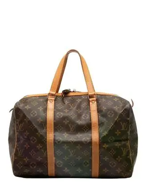 LOUIS VUITTON 1991 Monogram Sac Souple 35 Travel Bag - Brown