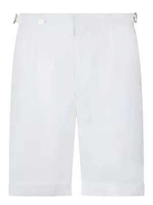 MOORER Pleated Shorts - White