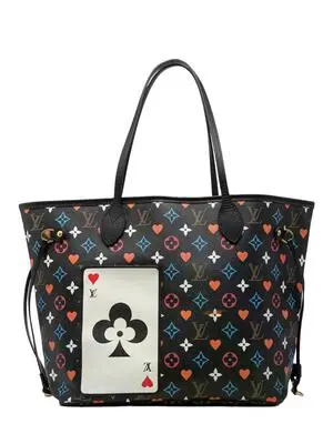 LOUIS VUITTON 2020 Monogram Game On Neverfull Mm Tote Bag - Black