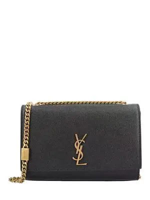 Saint Laurent Kate Small Grain De Poudre Leather - Black