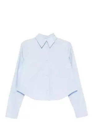 Sportmax Pocket Crop Shirt - Blue