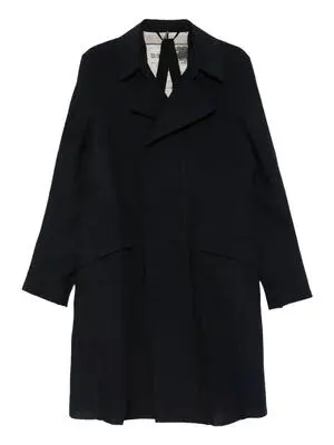Masnada Frayed Coat - Blue