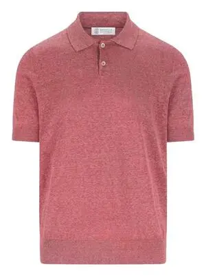 Brunello Cucinelli Short-sleeve Polo Shirt - Red