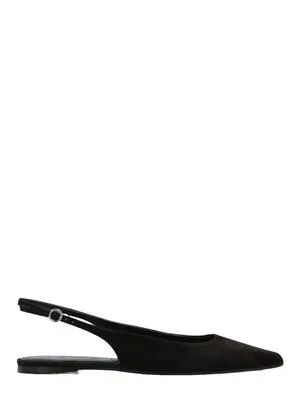 AeydĒ Annora Pointed Flat Pumps - Brown