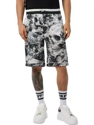 Philipp Plein Skull-print Short - Black