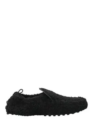 TOD'S Shearling Loafers - Black