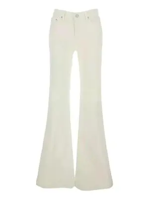 Ag Flared Leg Jeans - White