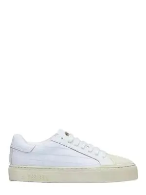 HIDE&JACK Embossed Leather Sneakers - White