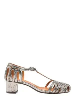 Chie Mihara Block-heel Sandals - Silver