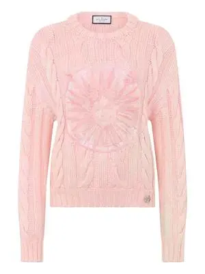 Philipp Plein Sun-embroidered Sweater - Pink