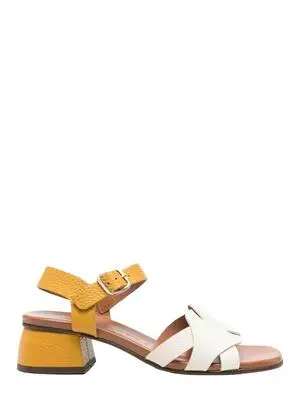 Chie Mihara Leather Sandals - White