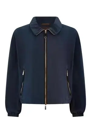 MOORER Zipped Jacket - Blue