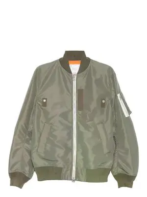 Sacai Zip Bomber Jacket - Green