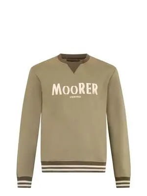 MOORER Marten Round-neck Sweatshirt - Green