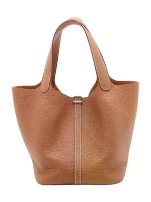 Hermès 2024 Clemence Picotin Lock 22 Handbag - Brown