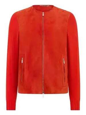 MOORER Zip Pockets Jacket - Red