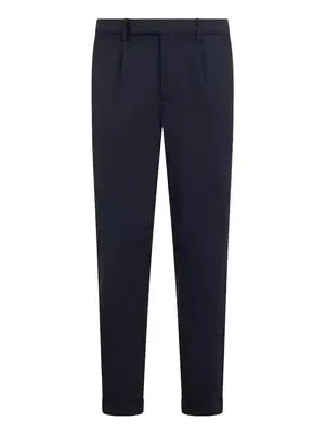 MOORER Cuffed Trousers - Blue