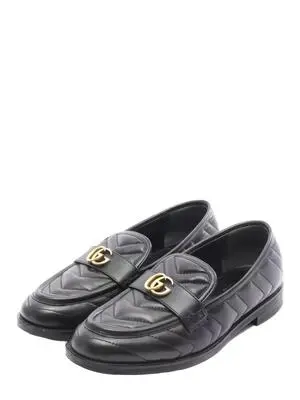 GUCCI 2010s GG Marmont Leather Loafers