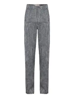 PCFG Free Heaven Linen Suit Pant - Gray